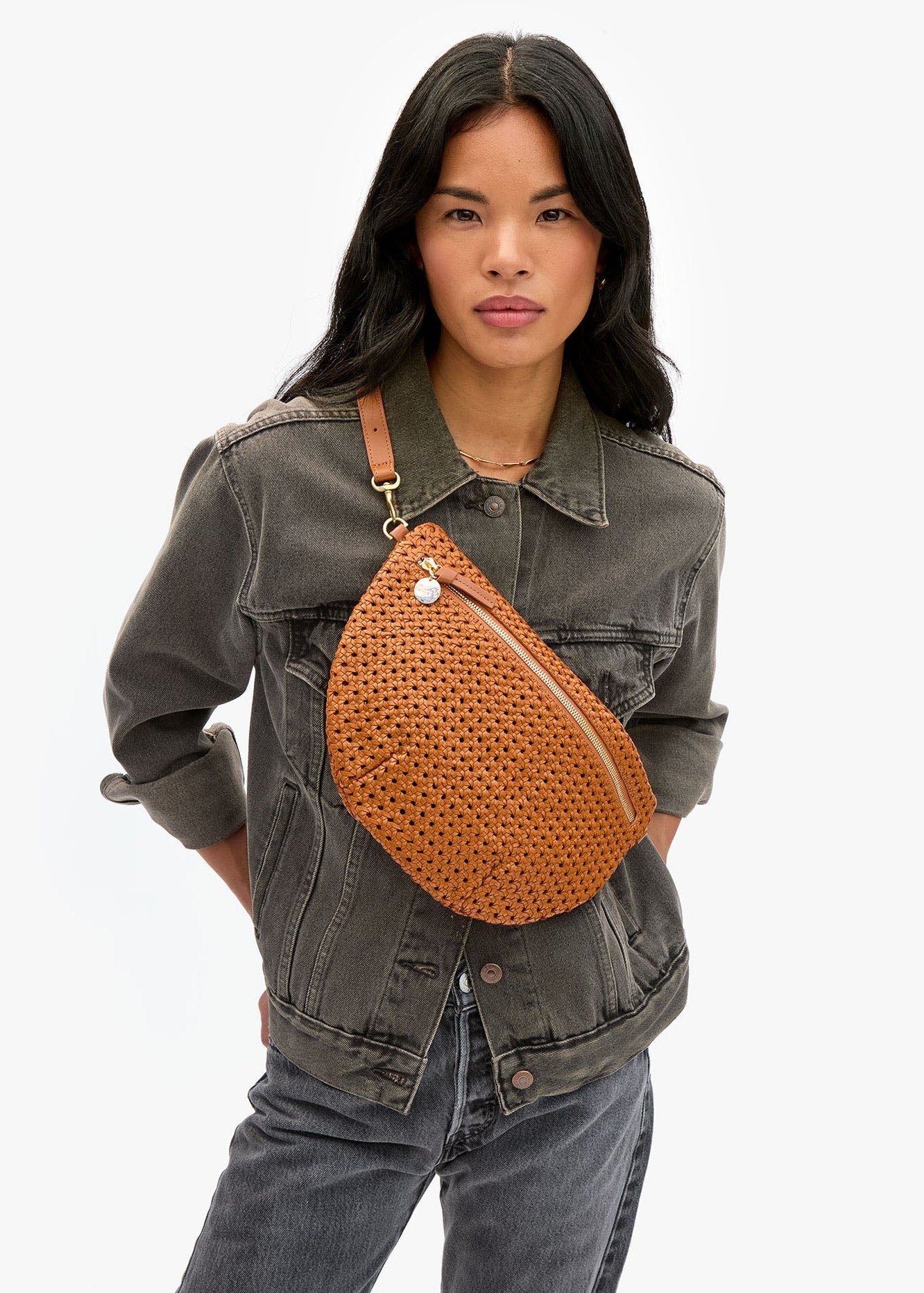 Clare V. Grande Fanny, Tan Rattan – Petit and Olson